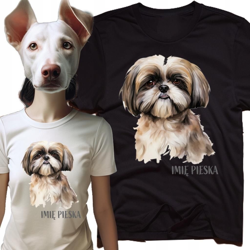 Koszulka Damska Shih Tzu Pies Imię Szitzu Psiak - Ceny i opinie - Ceneo.pl