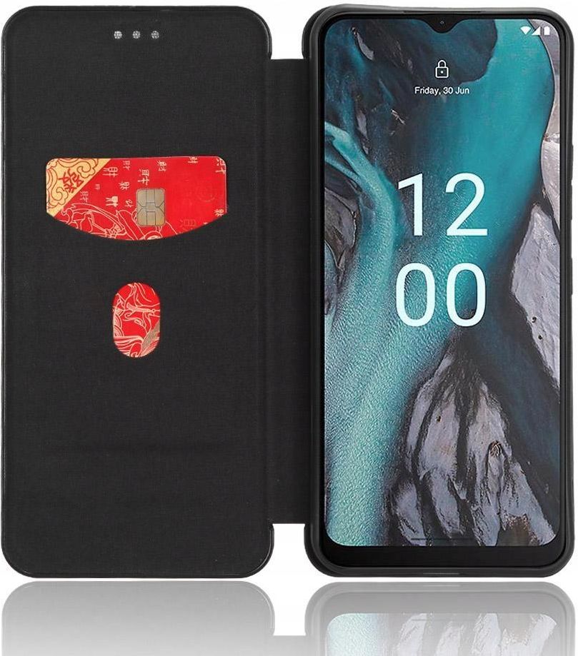 Sprawa Dla Nokia C22 Magnetyczne Włókno Węglowe Wkładka Do Karty Pełna ...