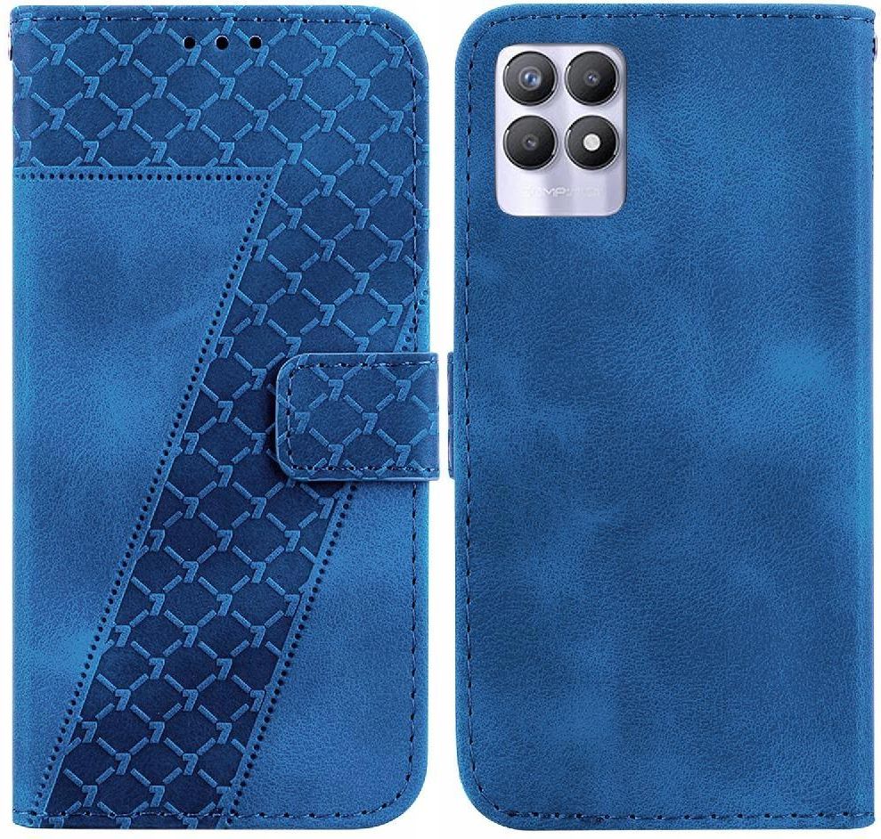 Etui Na Telefon Dla Realme 8I Skóra Pu Funkcja Gniazda Karty Wytłoczony ...