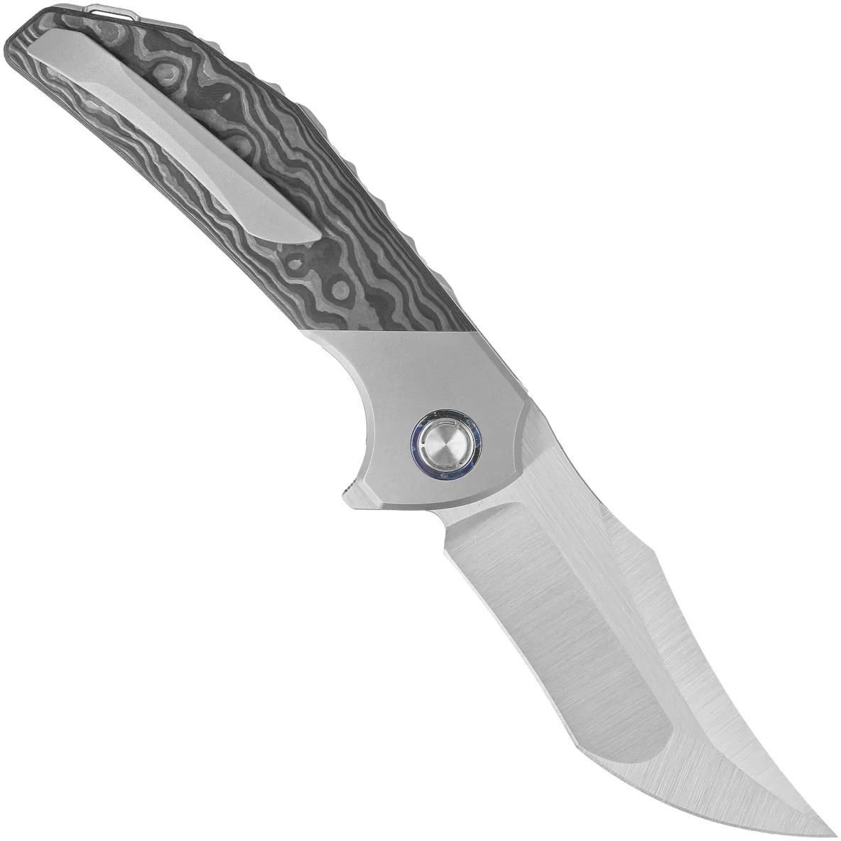 Reate Knives Nóż Składany Reate Tiger Bead Blast Titanium Fat Carbon ...