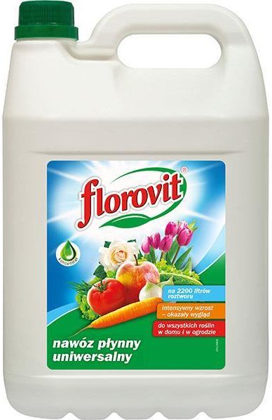 Nawóz Florovit Nawóz Uniwersalny Ogrodowy Warzywa Owoce Kwiaty 5L - Ceny i opinie - Ceneo.pl