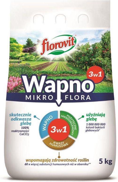 Nawóz Florovit Wapno Mikroflora 5kg\ - Ceny i opinie - Ceneo.pl