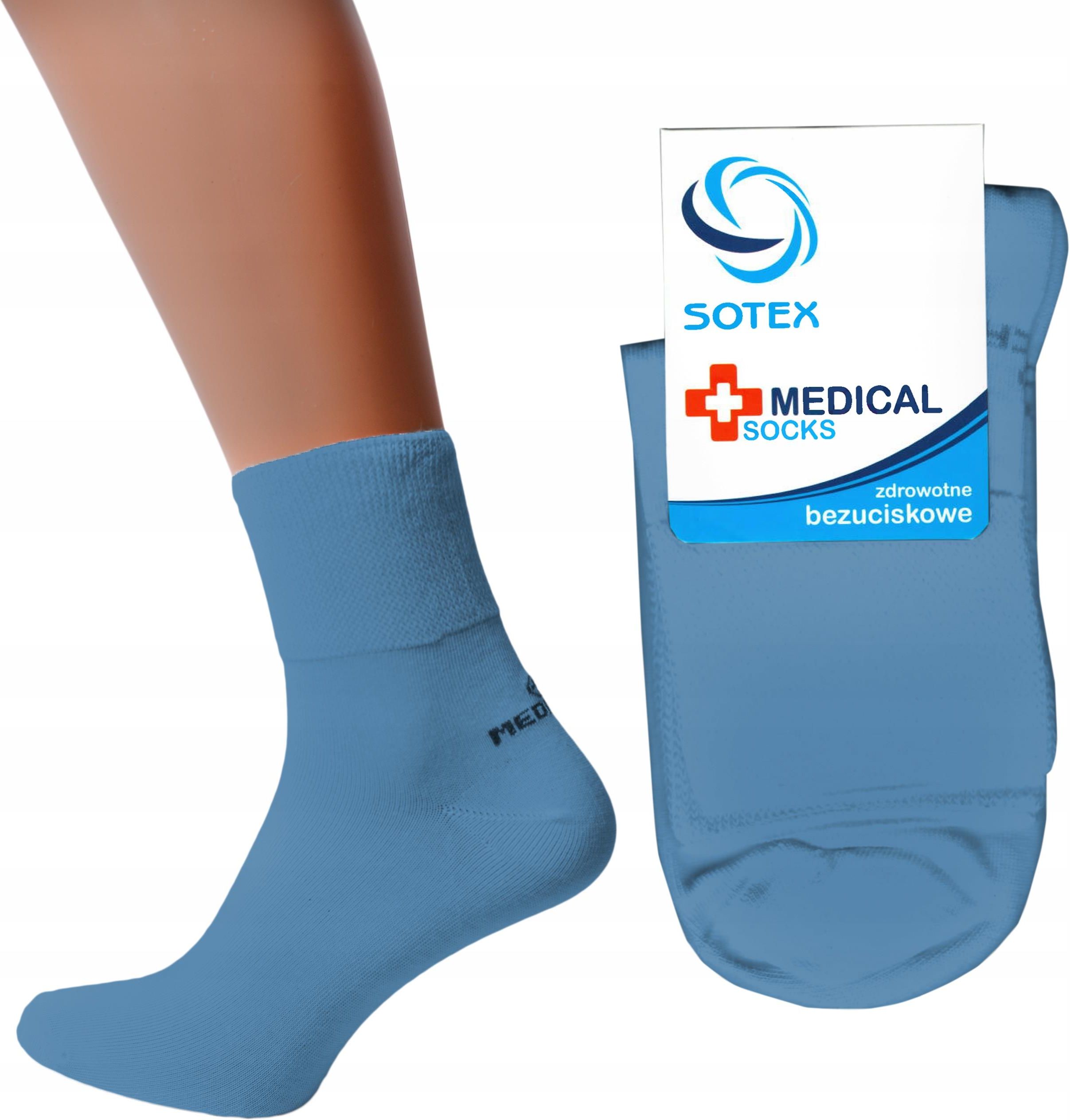 Sotex Skarpety Bezuciskowe medyczne jeans 36-38 - Ceny i opinie - Ceneo.pl