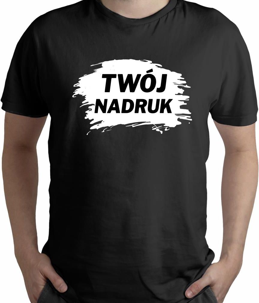 Koszulka Premium 190g T-shirt Z Twoim Nadrukiem napisem r. L - Ceny i opinie - Ceneo.pl