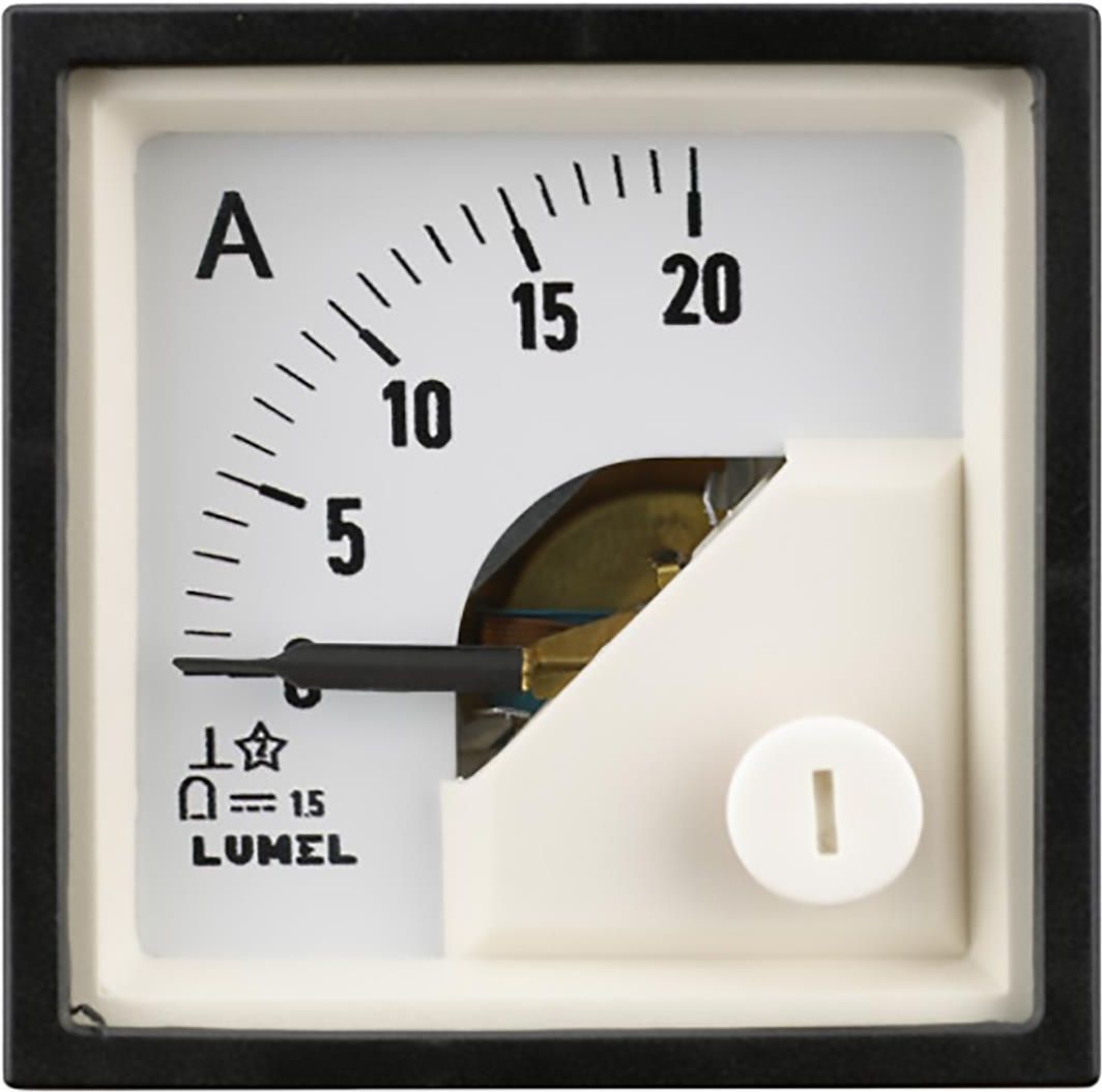 AMPEROMIERZ ANALOGOWY 72X72 1.5A C3 90° IP52 MA17N A20200000000 LUMEL ...