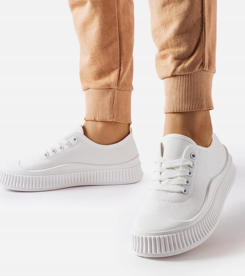 Białe trampki na platformie 26029 26029 rozmiar 38 - Ceny i opinie - Ceneo.pl