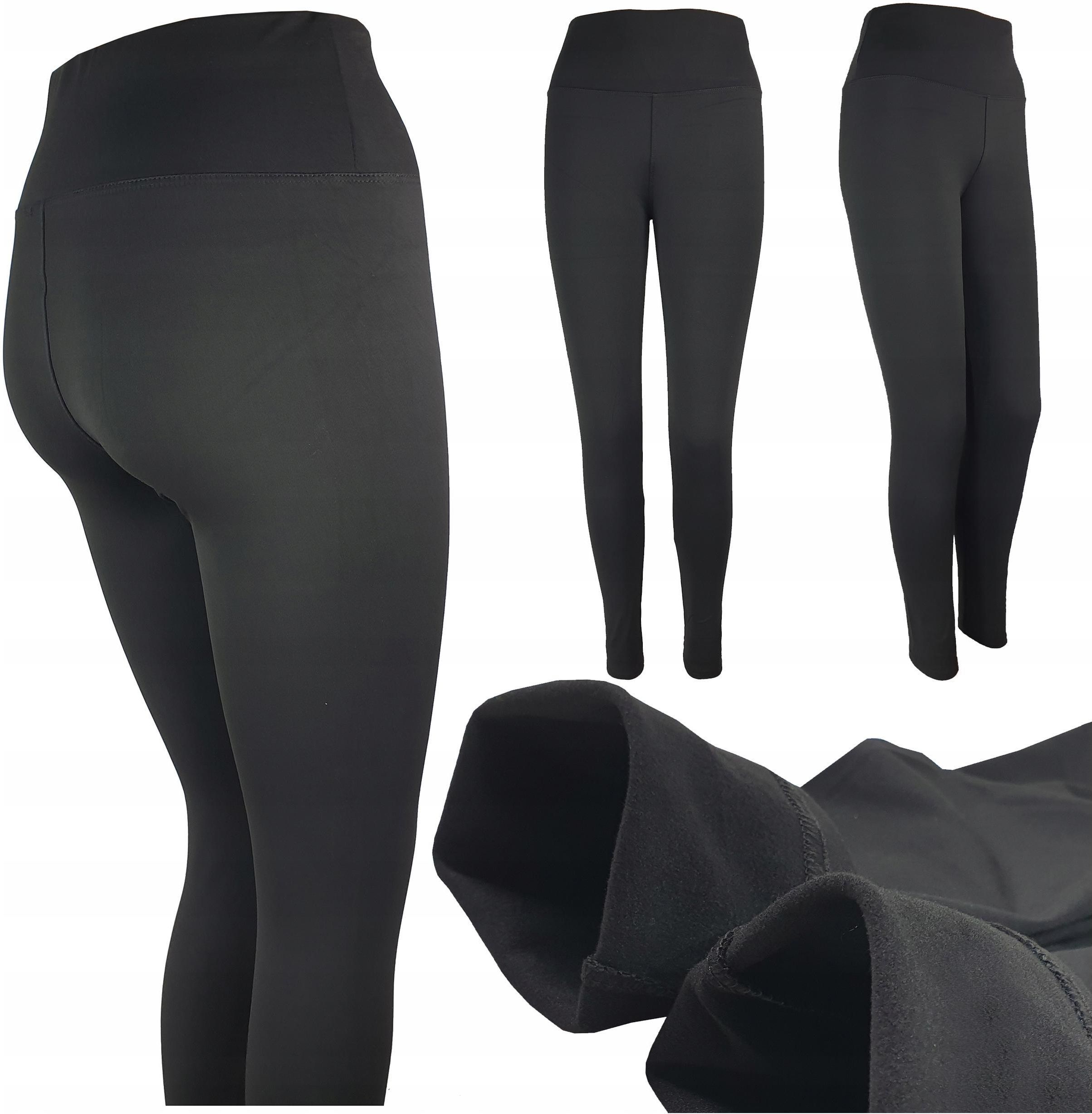 Legginsy Ocieplane Leginsy Zimowe Push Up Ciepłe Modelujące ...