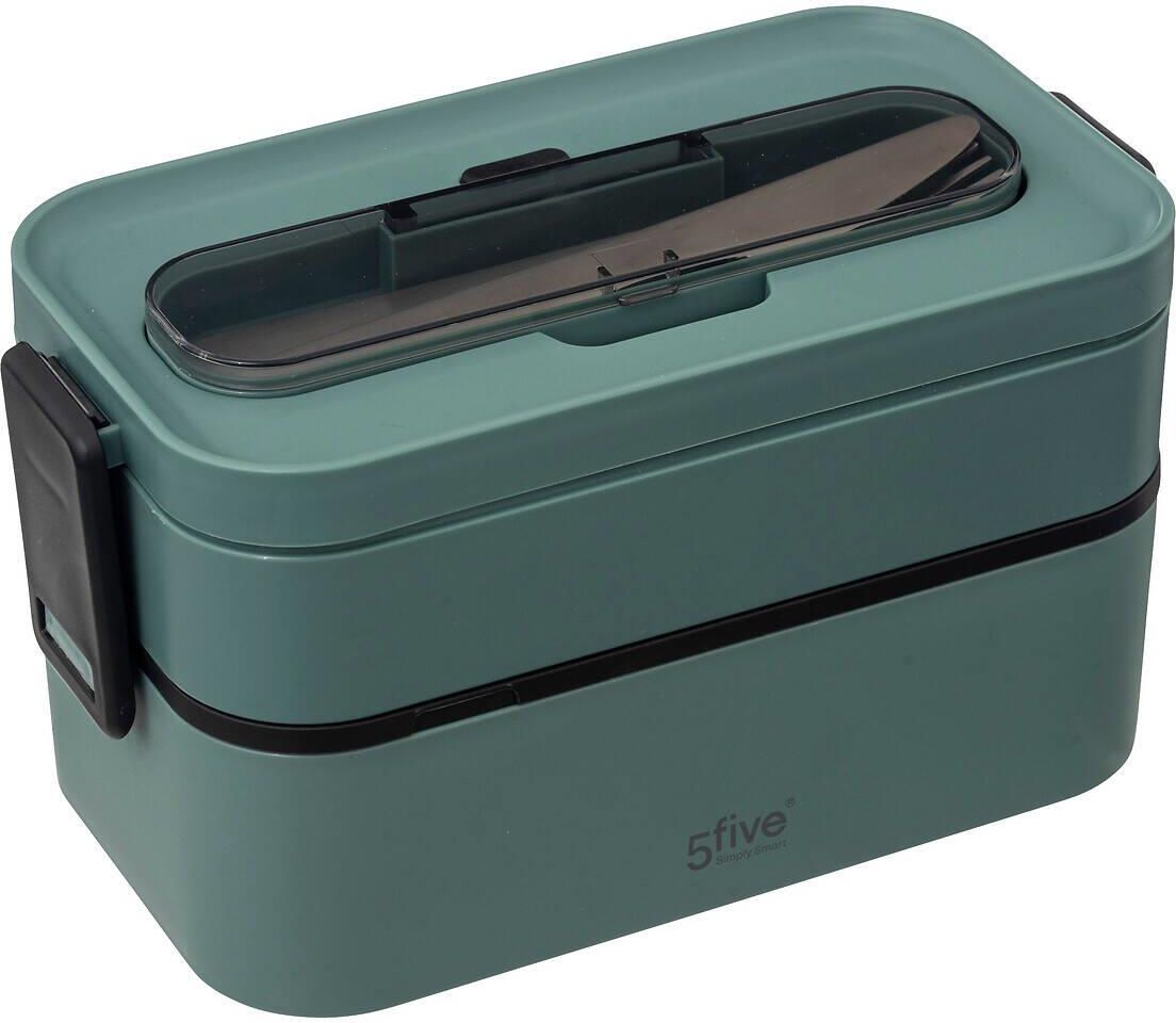 5Five Simply Smart Lunch Box Do Pracy 2 Przegródki Sztućce 1,4L - Ceny ...
