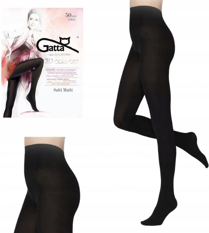 Gatta Rajstopy Satti Matti 50 den Lycra Nero 3-M - Ceny i opinie - Ceneo.pl