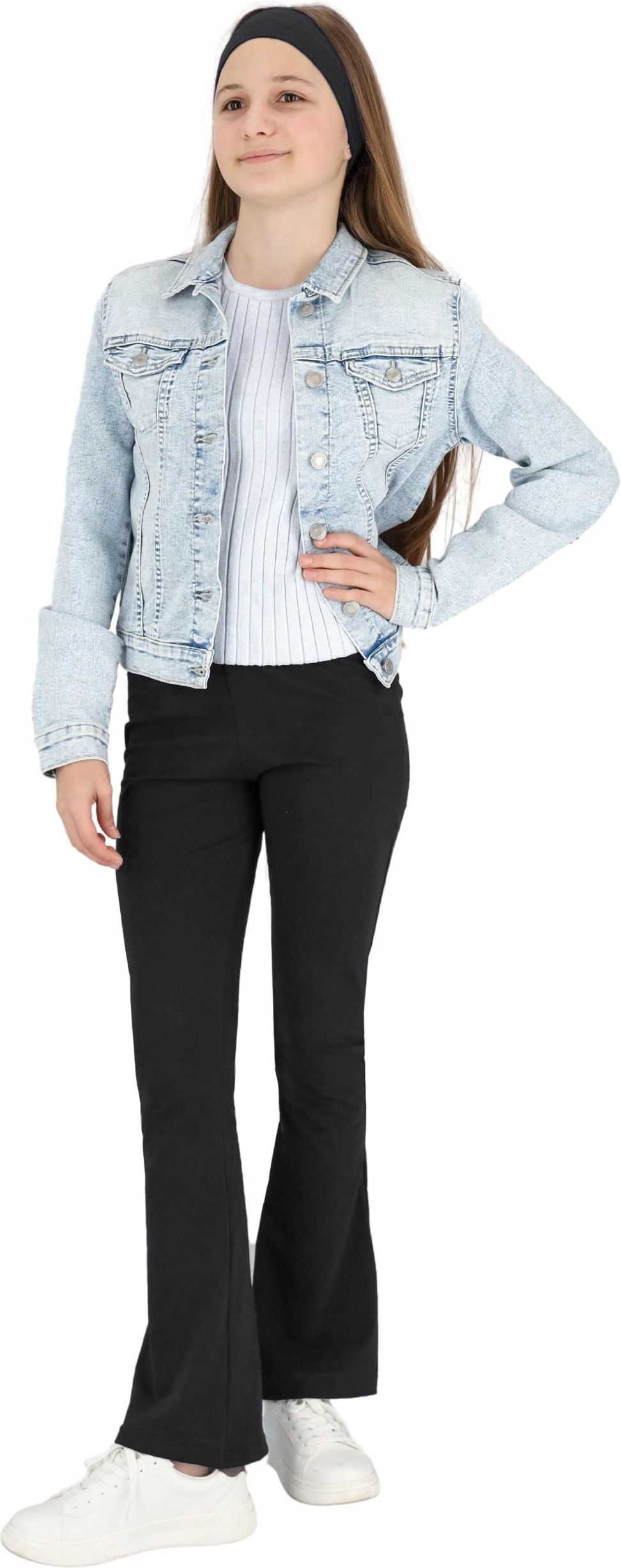 Dziecięce Dzwony Legginsy Bawełniane Czarny 140 - Ceny i opinie - Ceneo.pl