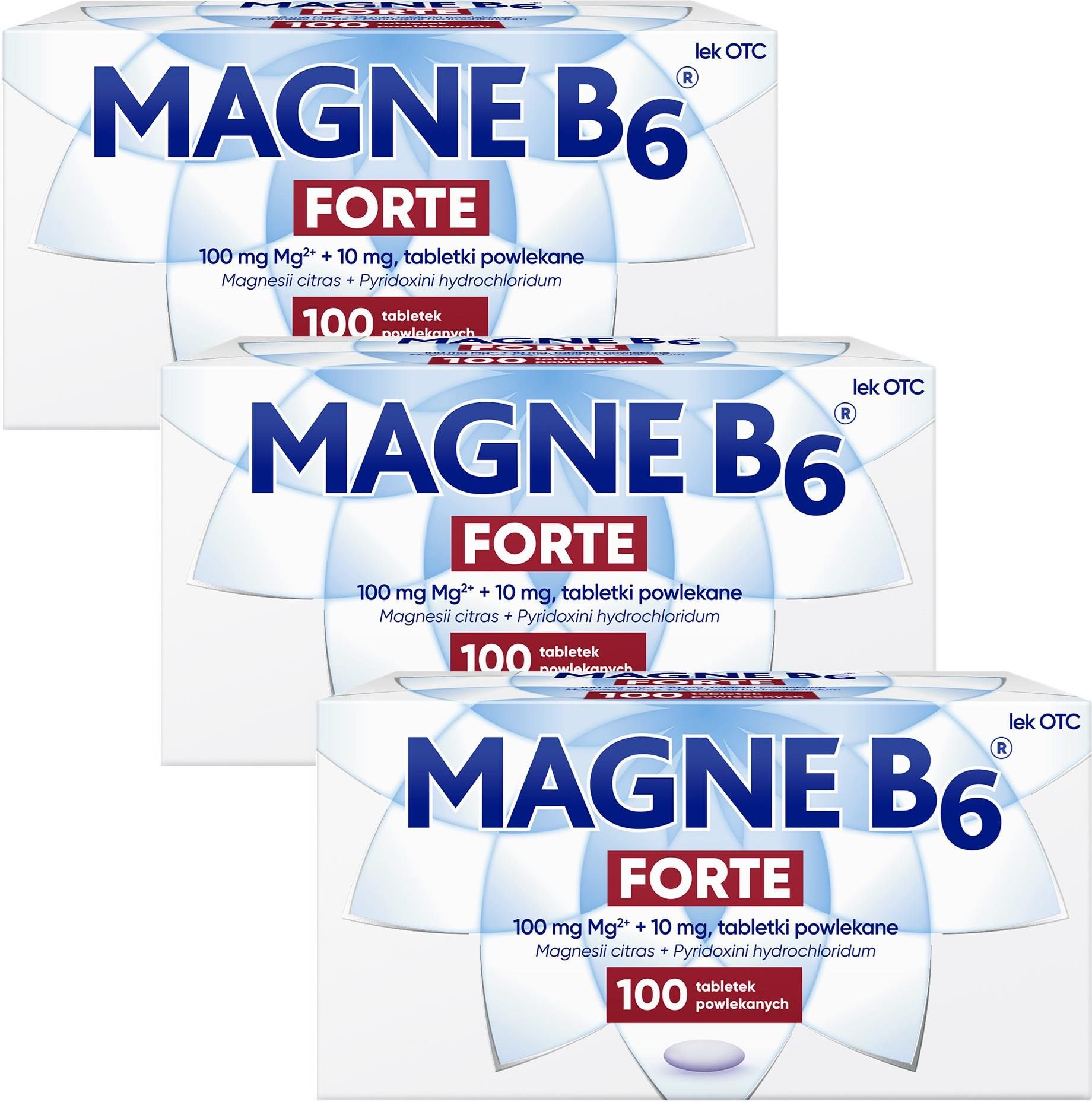 Magne B6 Forte 3 x 100 tabletek - Opinie i ceny na Ceneo.pl