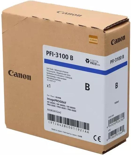 Tusz Canon PFI-3100B Blue niebieski do drukarki - Opinie i ceny na Ceneo.pl