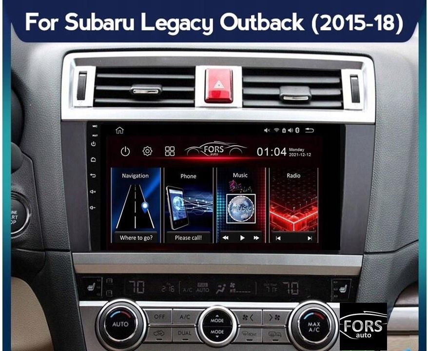 Radioodtwarzacz samochodowy Fors Auto Radio Android M200 Subaru Legacy ...
