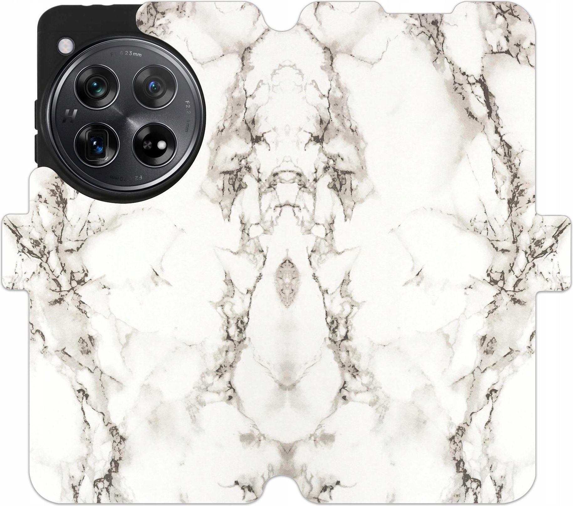 Etuo Etui Wallet Design Na Oneplus 12 White Marble - Etui na telefon ...