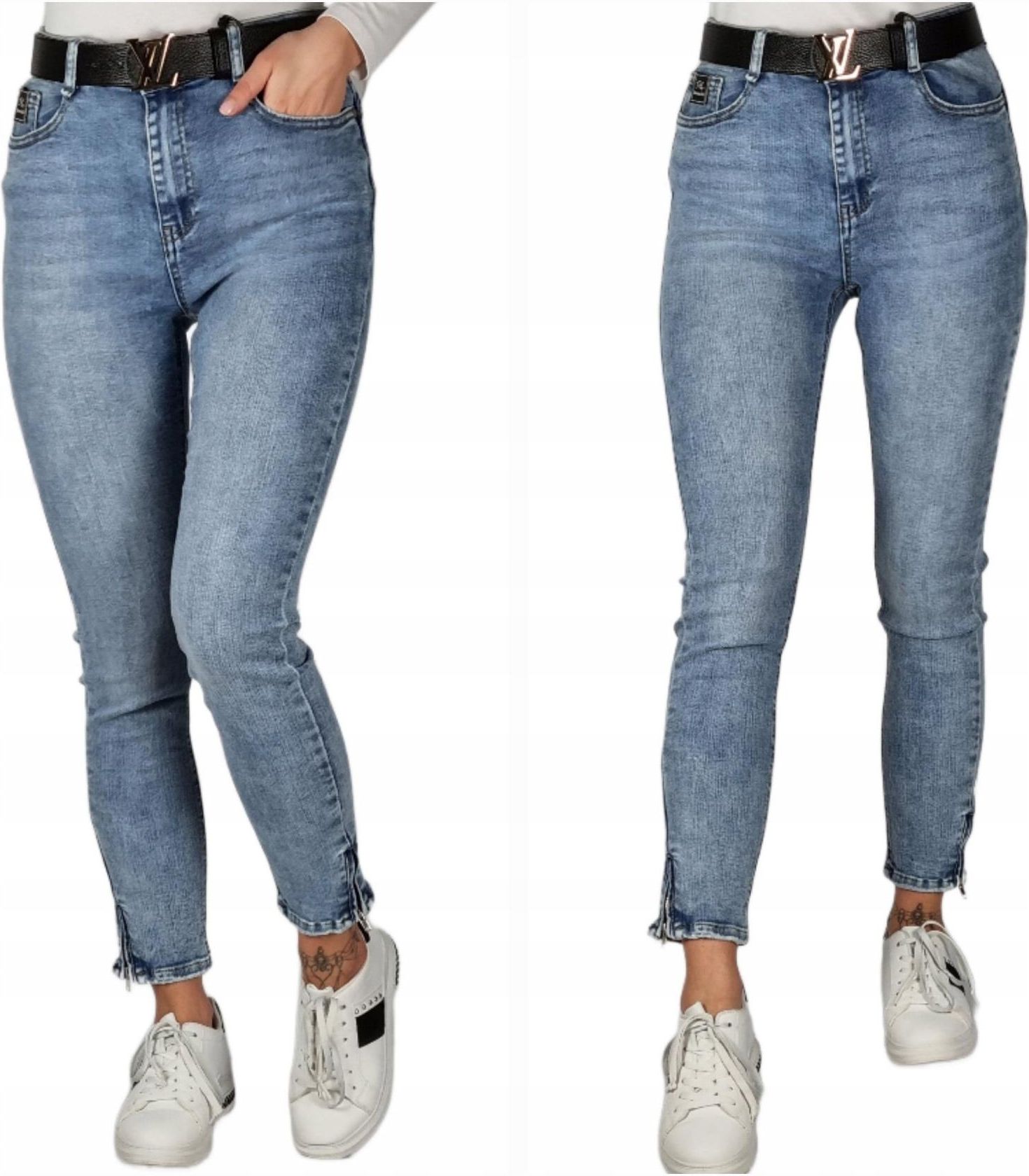 Spodnie Jeansowe Klasyczne Denim Life Plus Size Rozmiar 50 - Ceny i ...