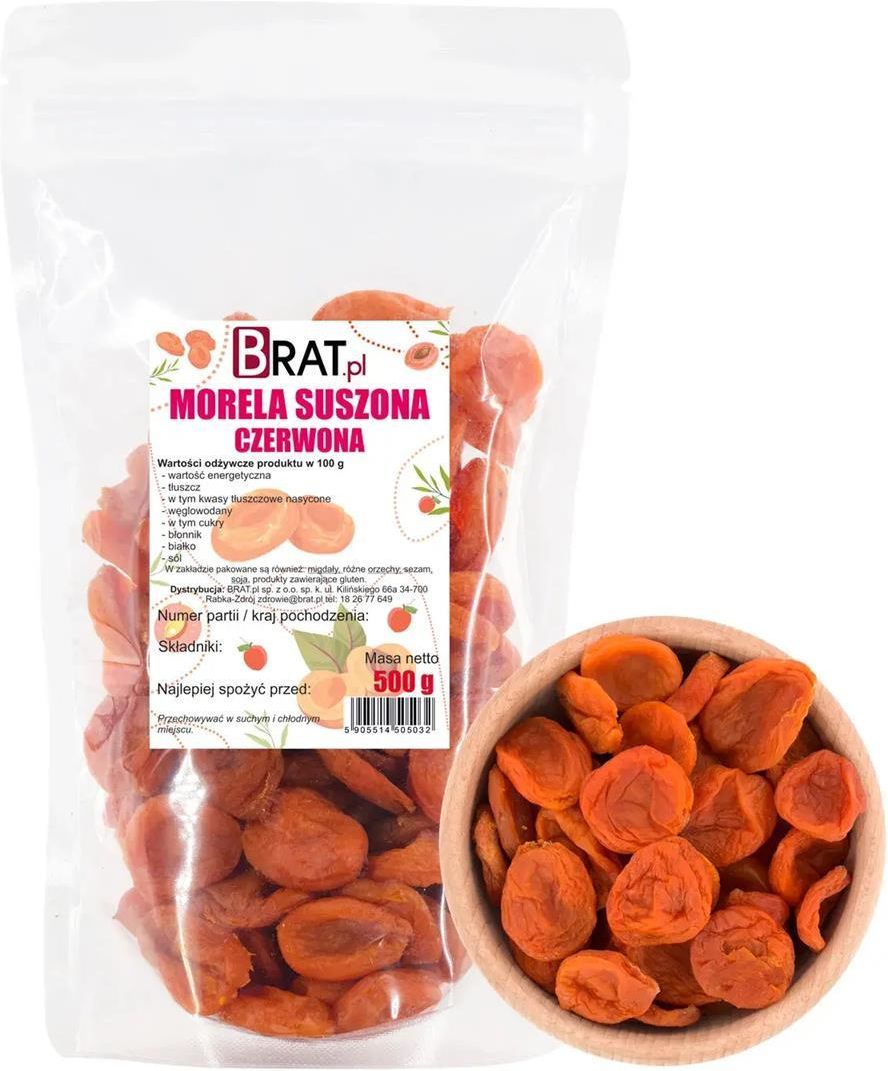 Brat.Pl Brat Pl Morele Czerwone Suszone 500g - Ceny i opinie - Ceneo.pl