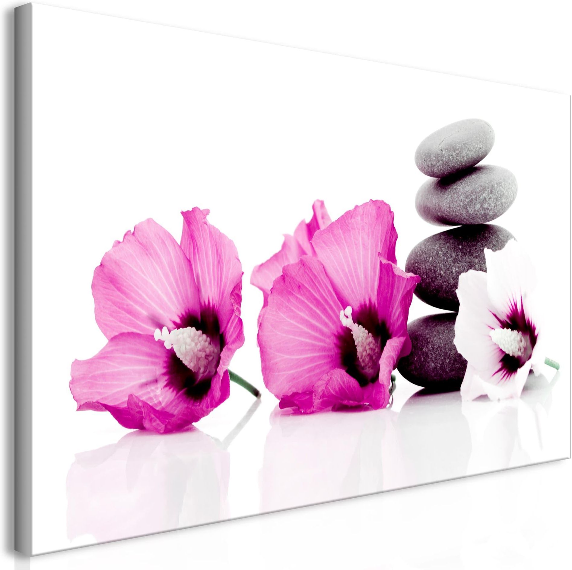 Artgeist Obraz Spokojne Malwy 1-Częściowy Różowy 70X35 Wykończenie ...