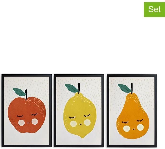 Little Nice Things Druki Artystyczne (3 Szt.) W Ramce 30X40 Cm - Opinie ...