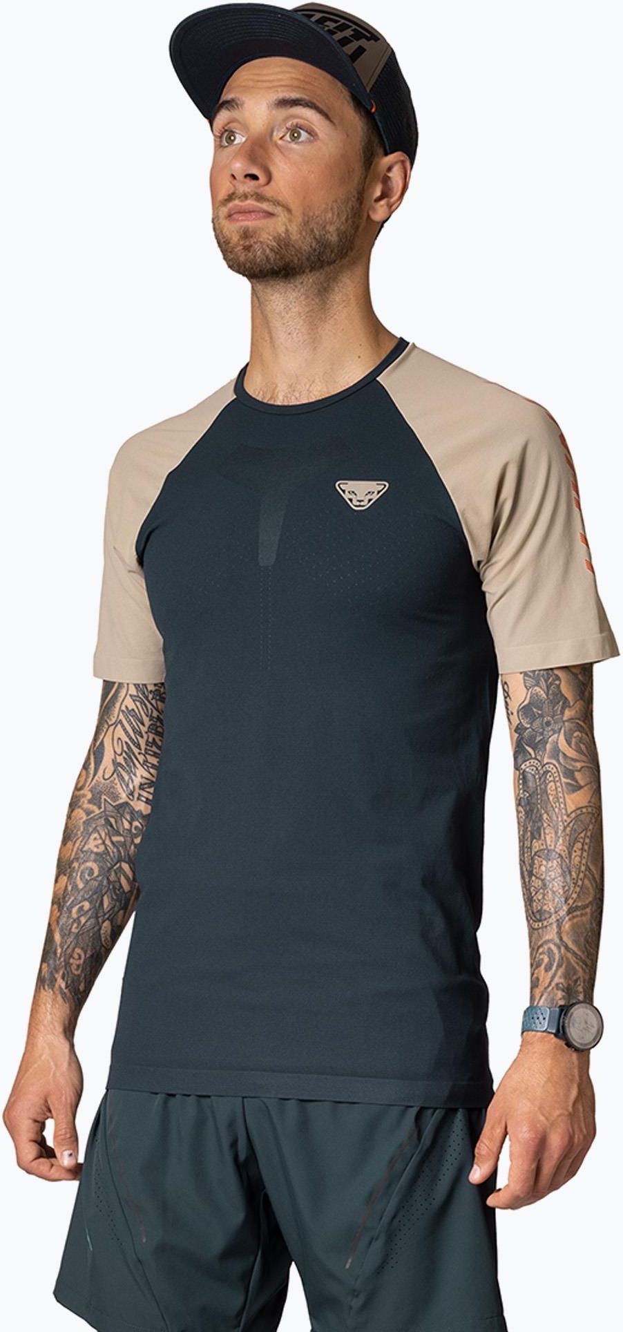 Koszulka Do Biegania Męska Dynafit Ultra 3 S-Tech Blueberry/Rock Khaki ...