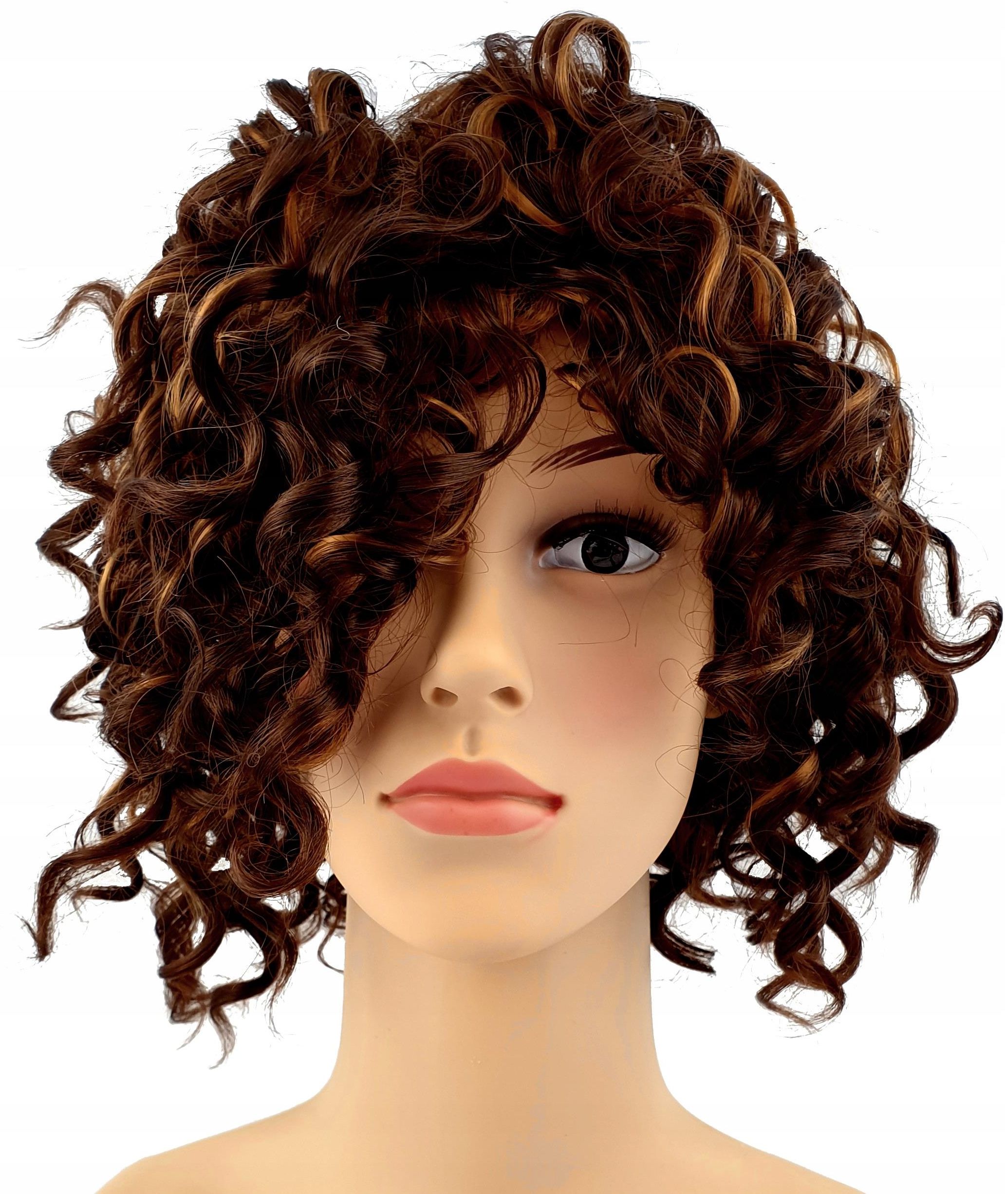 Dkm Peruka Afro Loki Kręcone Cosplay Glam Rock Brąz - Ceny i opinie ...