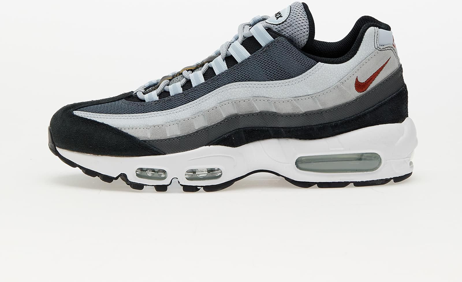 Nike Air Max 95 Wolf Grey/ Rugged Orange-Black-Blue Tint - Ceny i ...