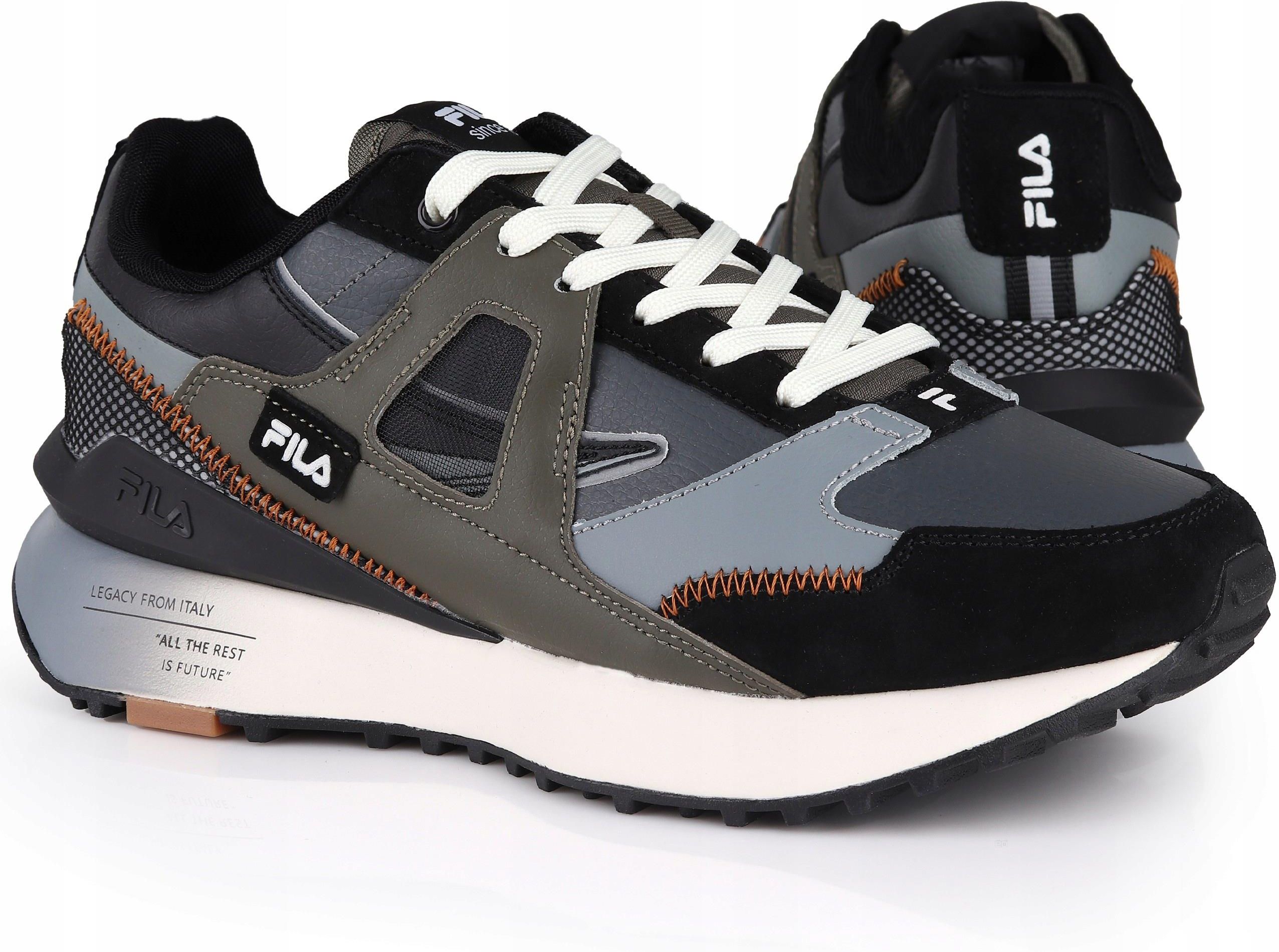 Buty, sneakersy, męskie, sportowe Fila Contempo L Black Olive Night ...