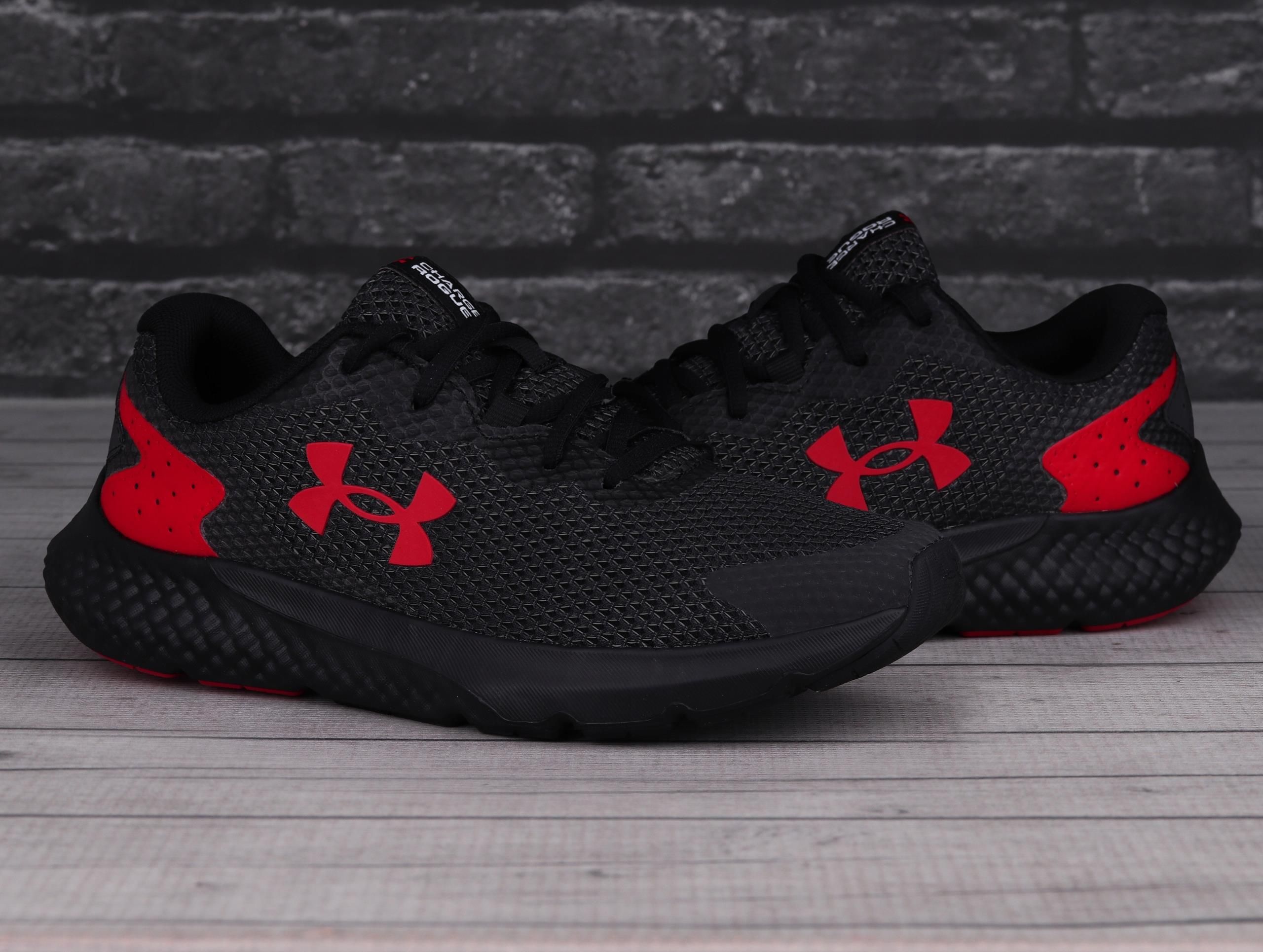 Buty męskie Under Armour Charged Rogue 3 Reflect Black Red - Ceny i ...