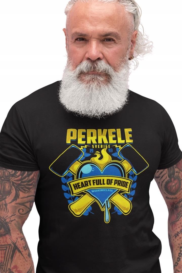 Perkele Męska z nadrukiem Męski T-Shirt Koszulka Skinhead Punk Rock XXL ...