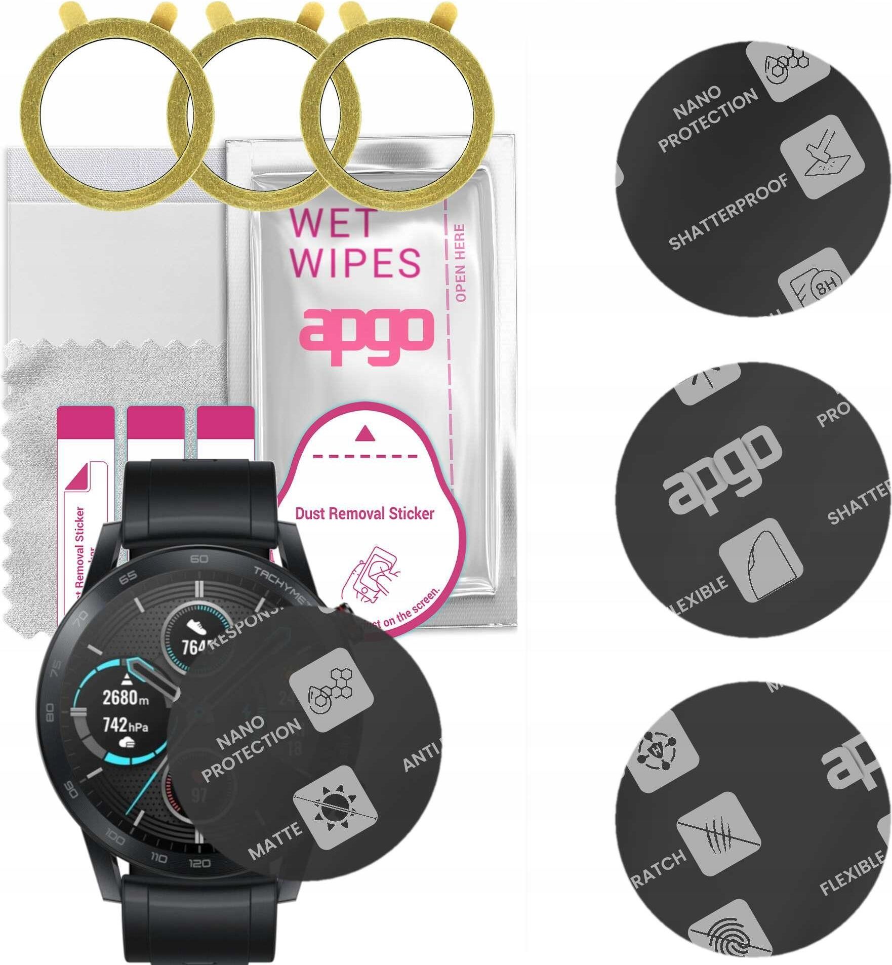 Apgo 3X Szkło Hybrydowe Matowe Do Honor Magic Watch 2 46Mm - Opinie i ...