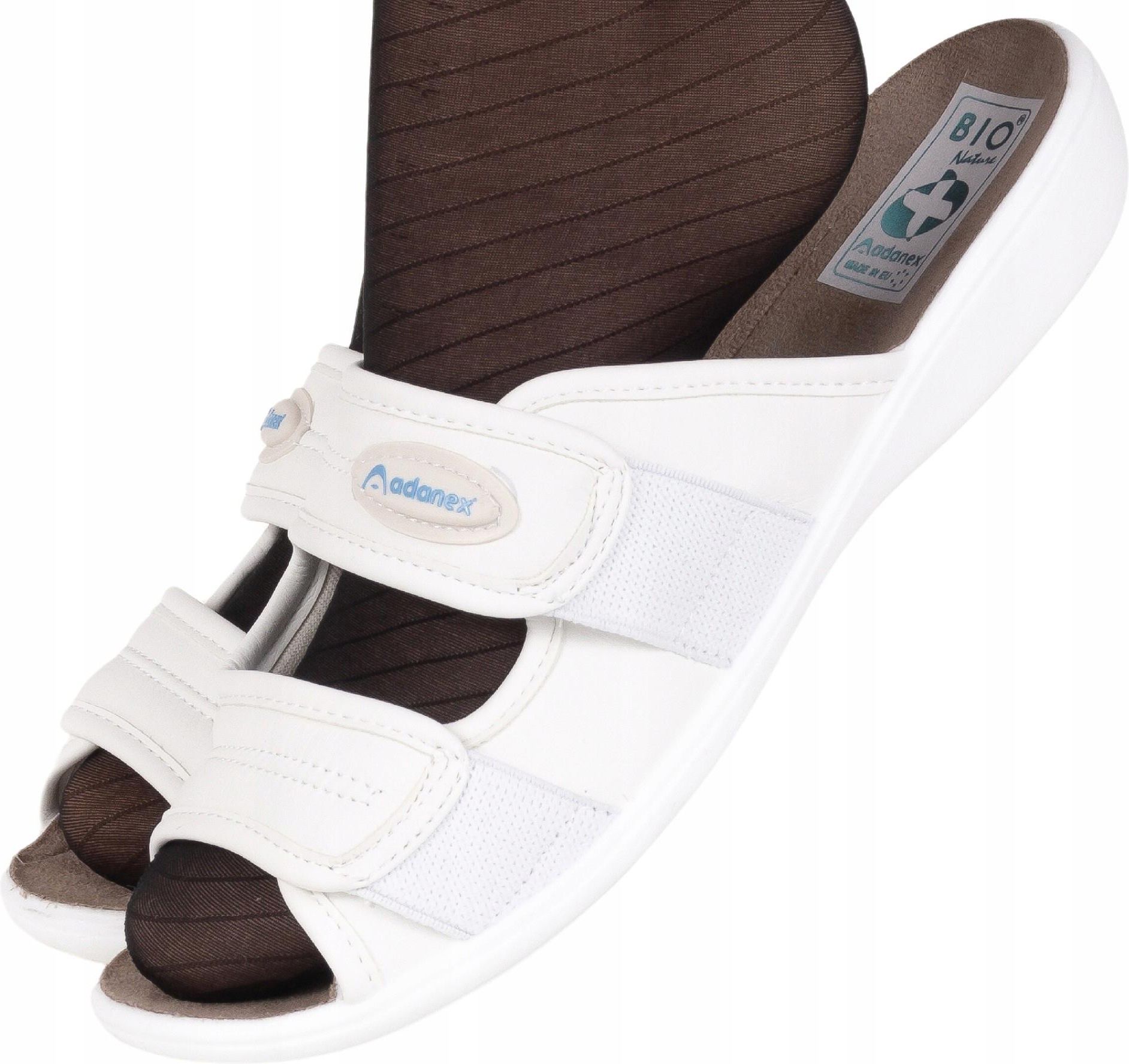 Adanex Kapcie Damskie Klapki Model 17659 elastyczne komfortowe obuwie ...