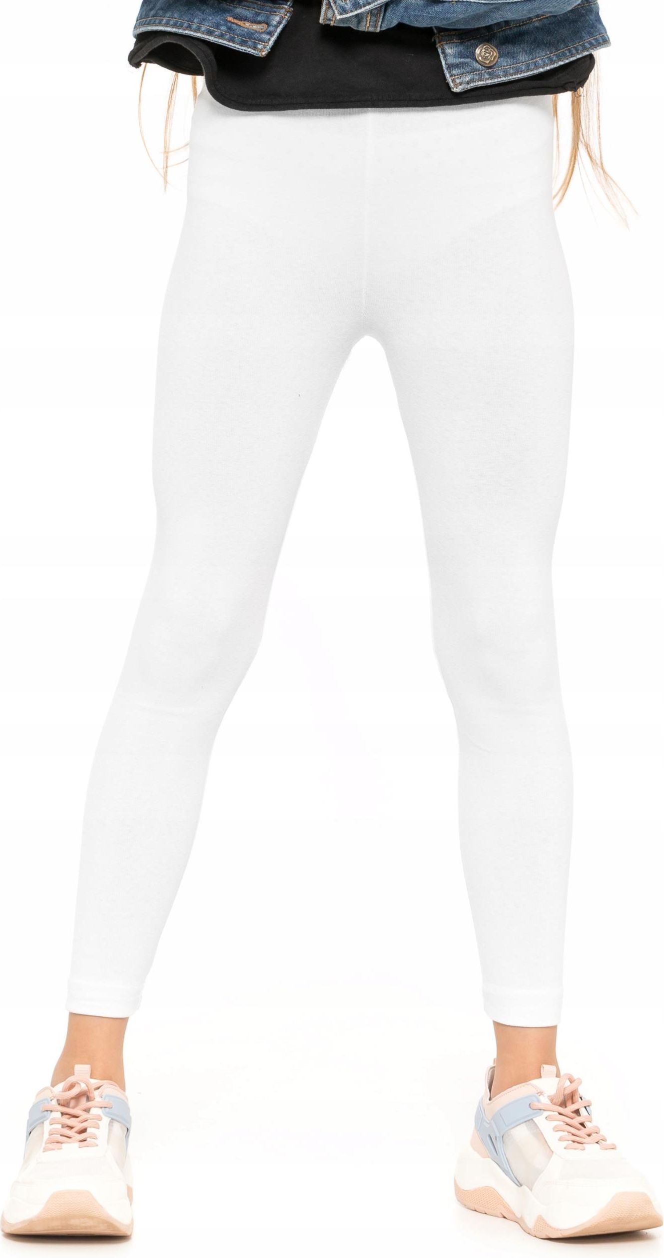 Dziewczęce Legginsy Ocieplane Getry Białe 140 - Ceny i opinie - Ceneo.pl