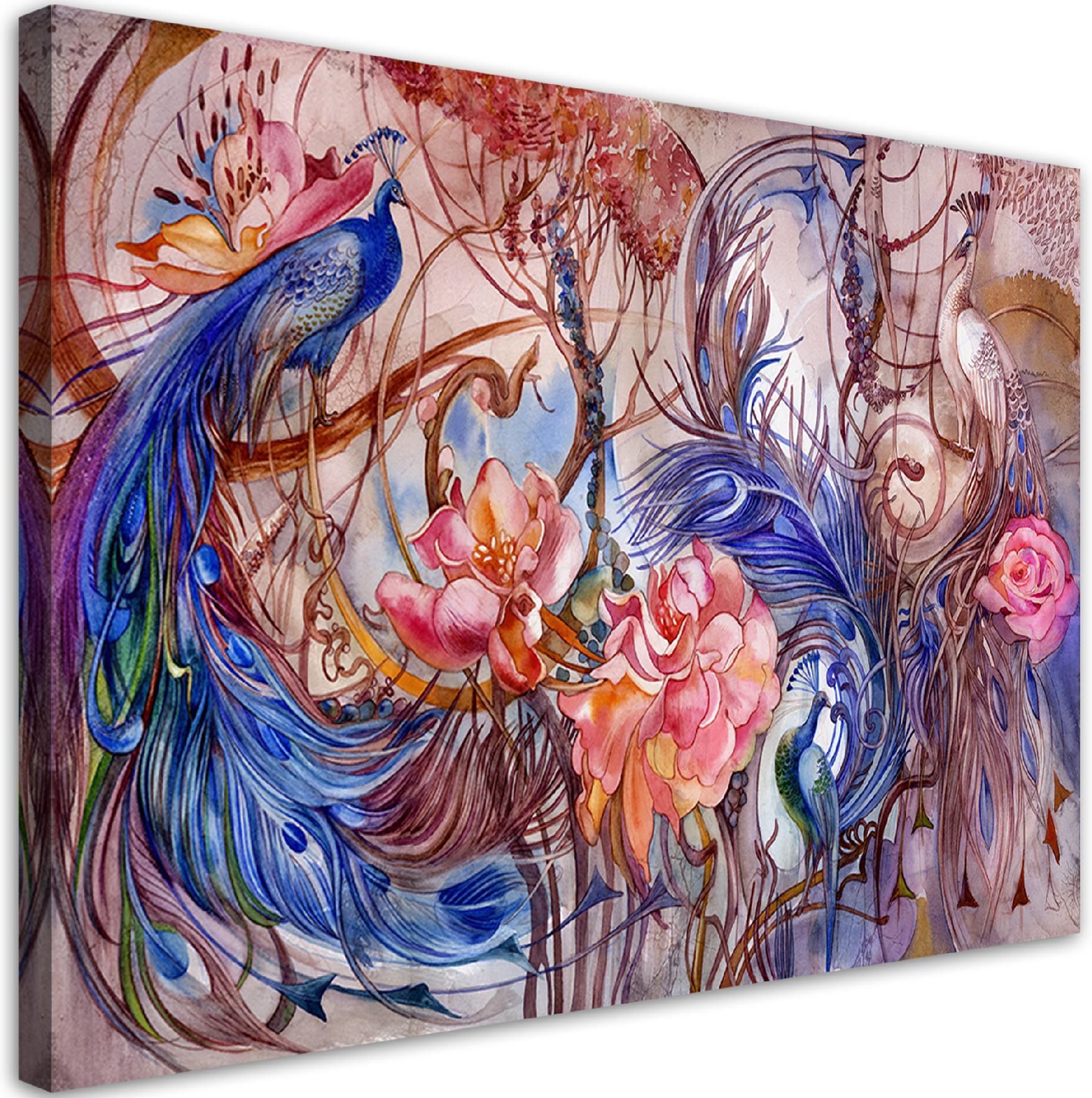 Feeby Obraz Na Płótnie Magiczny Paw 90X60 - Opinie i atrakcyjne ceny na ...