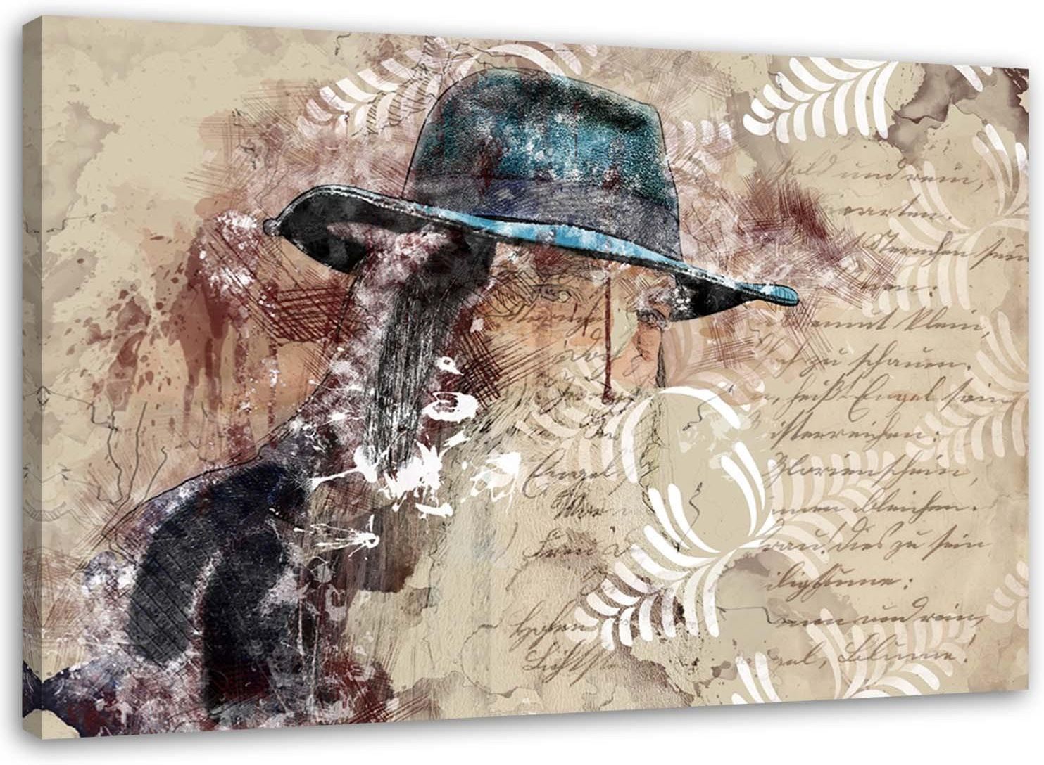 Feeby Obraz Na Płótnie Kobieta W Niebieskim Kapeluszu Shabby Chic 100X70 - Opinie i atrakcyjne ...