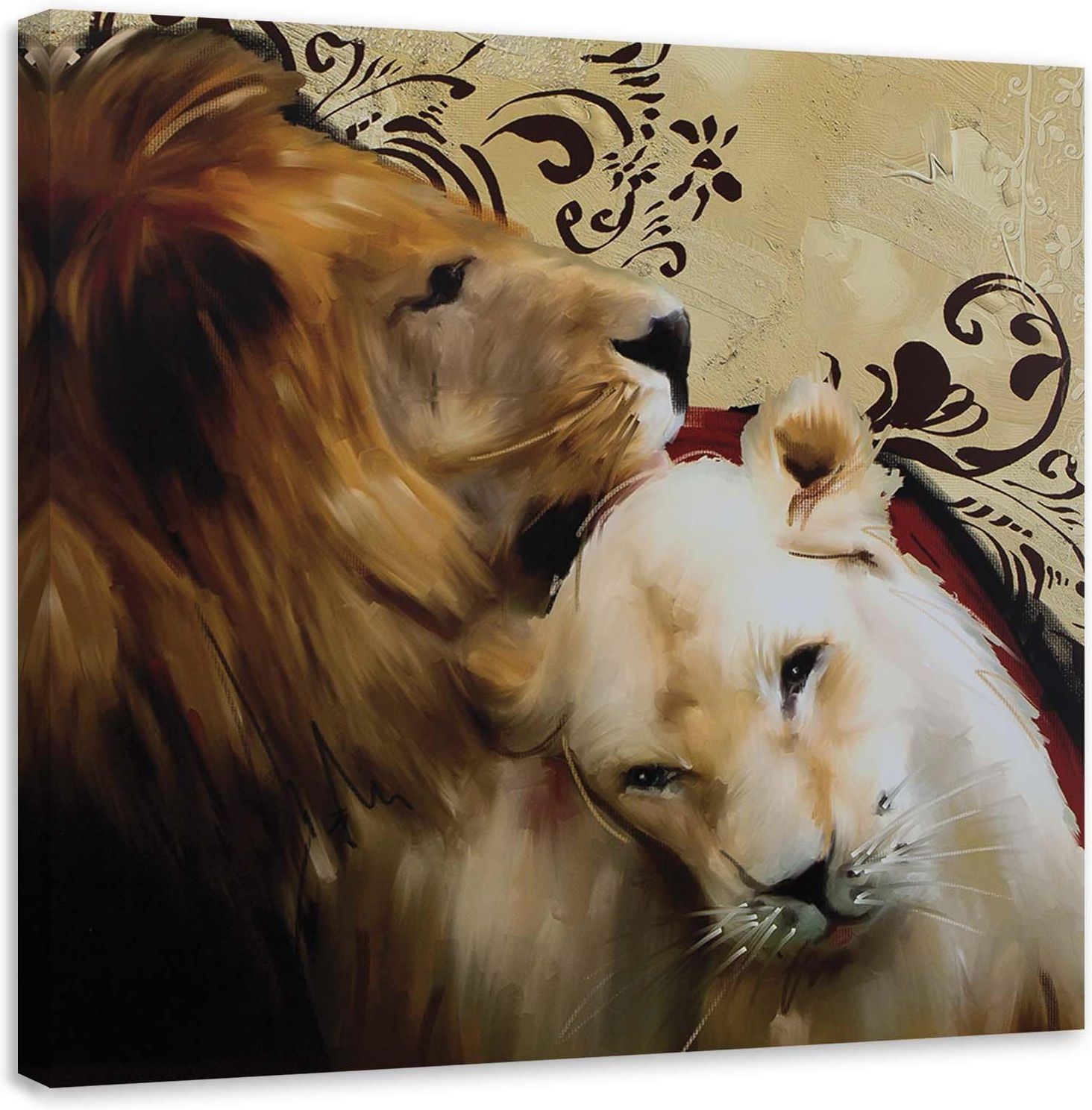 Feeby Obraz Na Płótnie Para Lwów 60X60 - Opinie i atrakcyjne ceny na ...