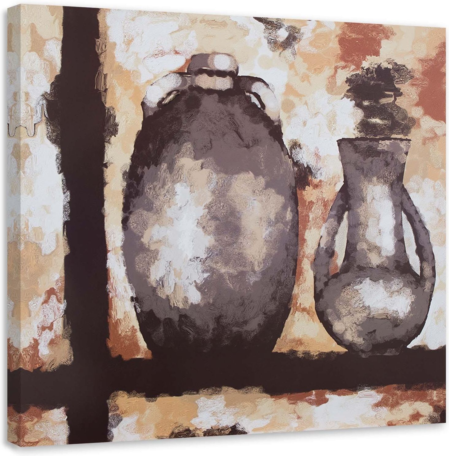 Feeby Obraz Na Płótnie Gliniane Dzbany Na Szafce 50X50 - Opinie i ...