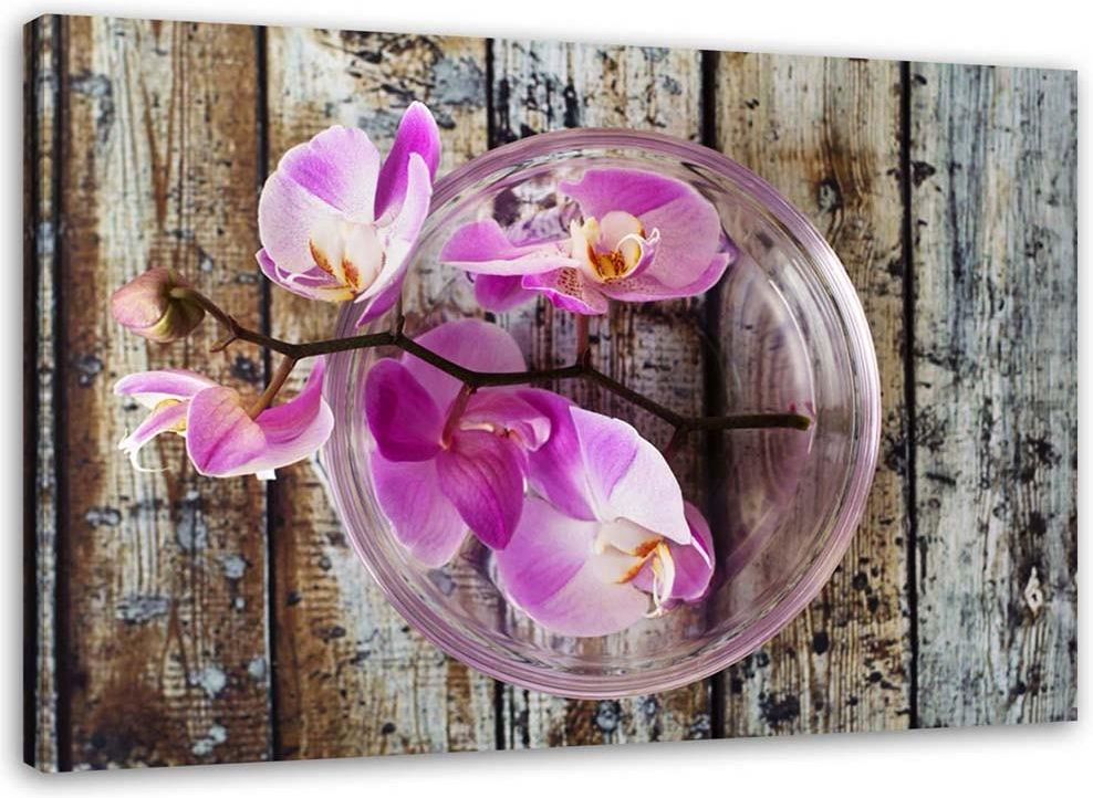 Feeby Obraz Na Płótnie Orchidea Na Tle Desek 60X40 - Opinie i atrakcyjne ceny na Ceneo.pl