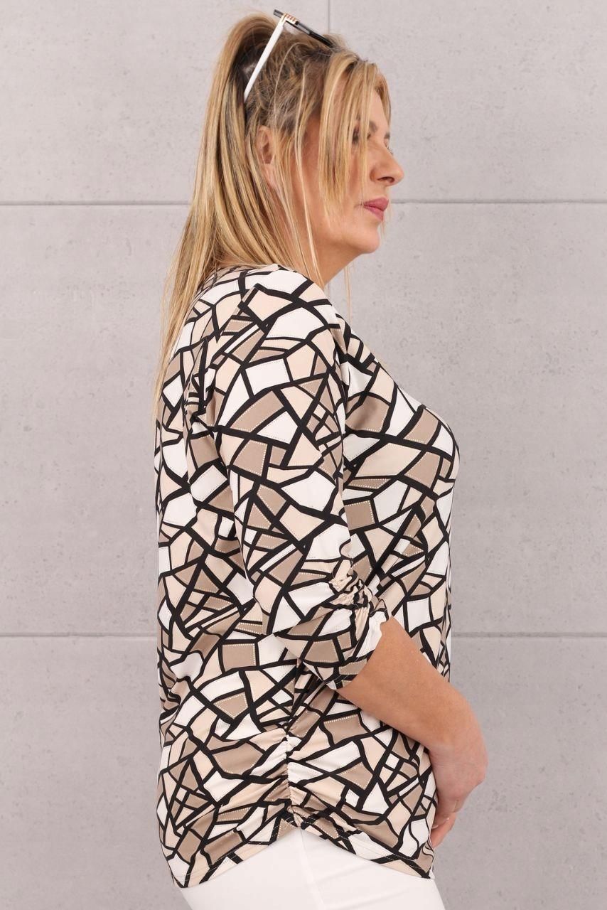 Bluzka Damska Luźna Na Co Dzień Elastyczna Polski Producent Rozmiary M-4XL - Ceny i opinie ...