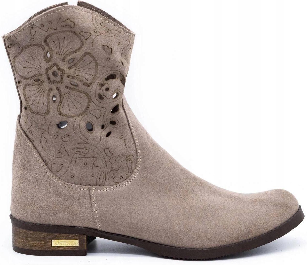 Botki ażurowe Jess ciemno beżowe r.42 - Ceny i opinie - Ceneo.pl