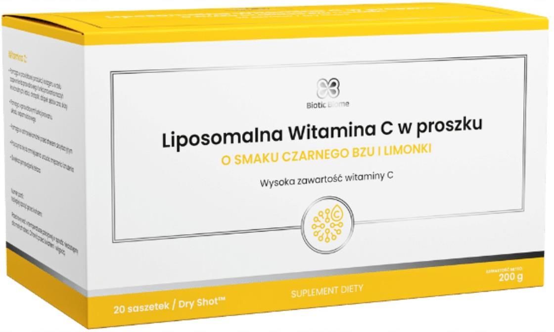 Biotic Biome Liposomalna Witamina C 20 sasz - Opinie i ceny na Ceneo.pl