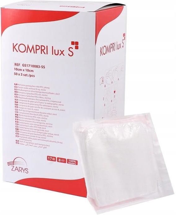 Zarys Kompres Kompri Lux S Box 10Cmx10Cm 50X3Szt. - Opinie i ceny na ...