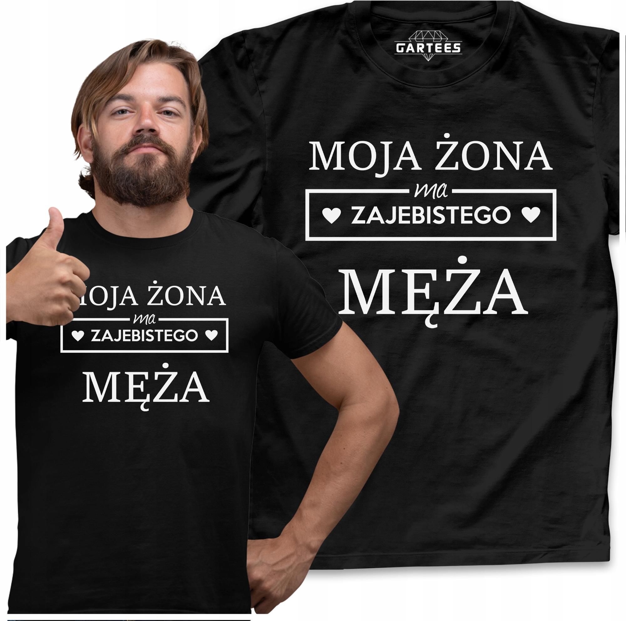 Koszulka Męska Moja Żona Ma Zajebistego Męża - Ceny i opinie - Ceneo.pl
