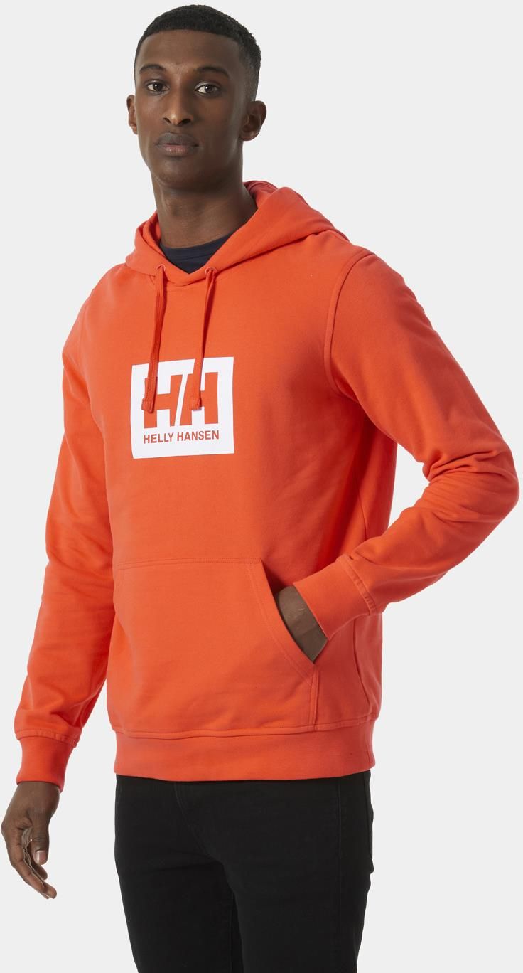 Męska Bluza Helly Hansen HH Box Hoodie 53289_307 – Pomarańczowy - Ceny ...