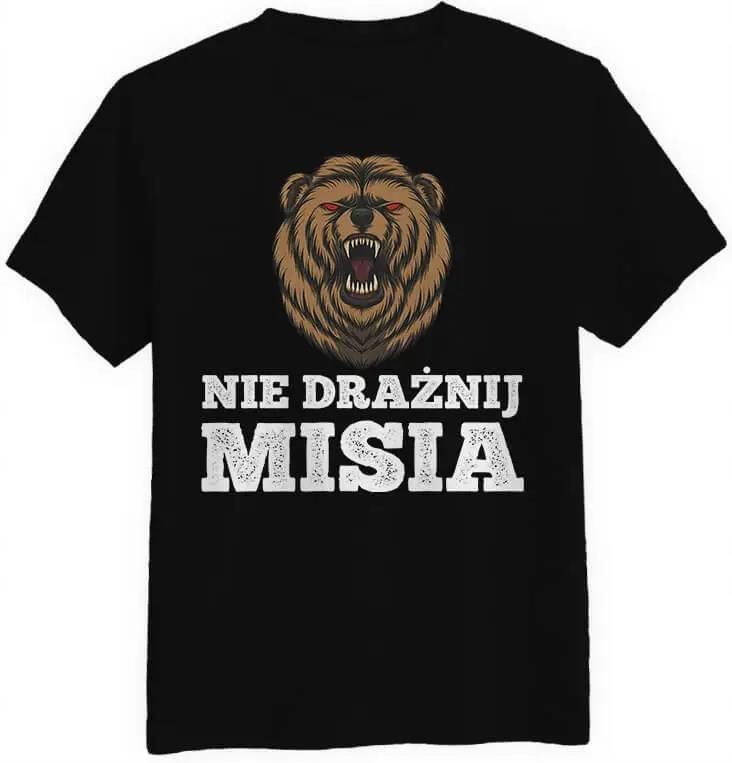 Koszulka Męska Nie Drażnij Misia Czarna 5XL Tshirt Męski - Ceny i opinie - Ceneo.pl
