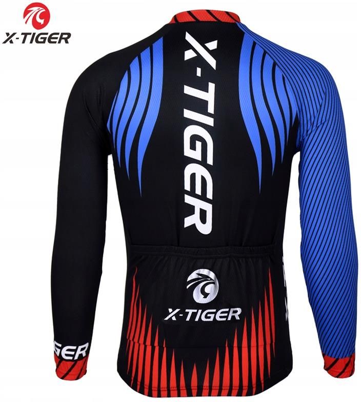 Bluzy Męskie Na Rower Ocieplane Zimowe Termoaktywne Długi Rękaw X-Tiger ...