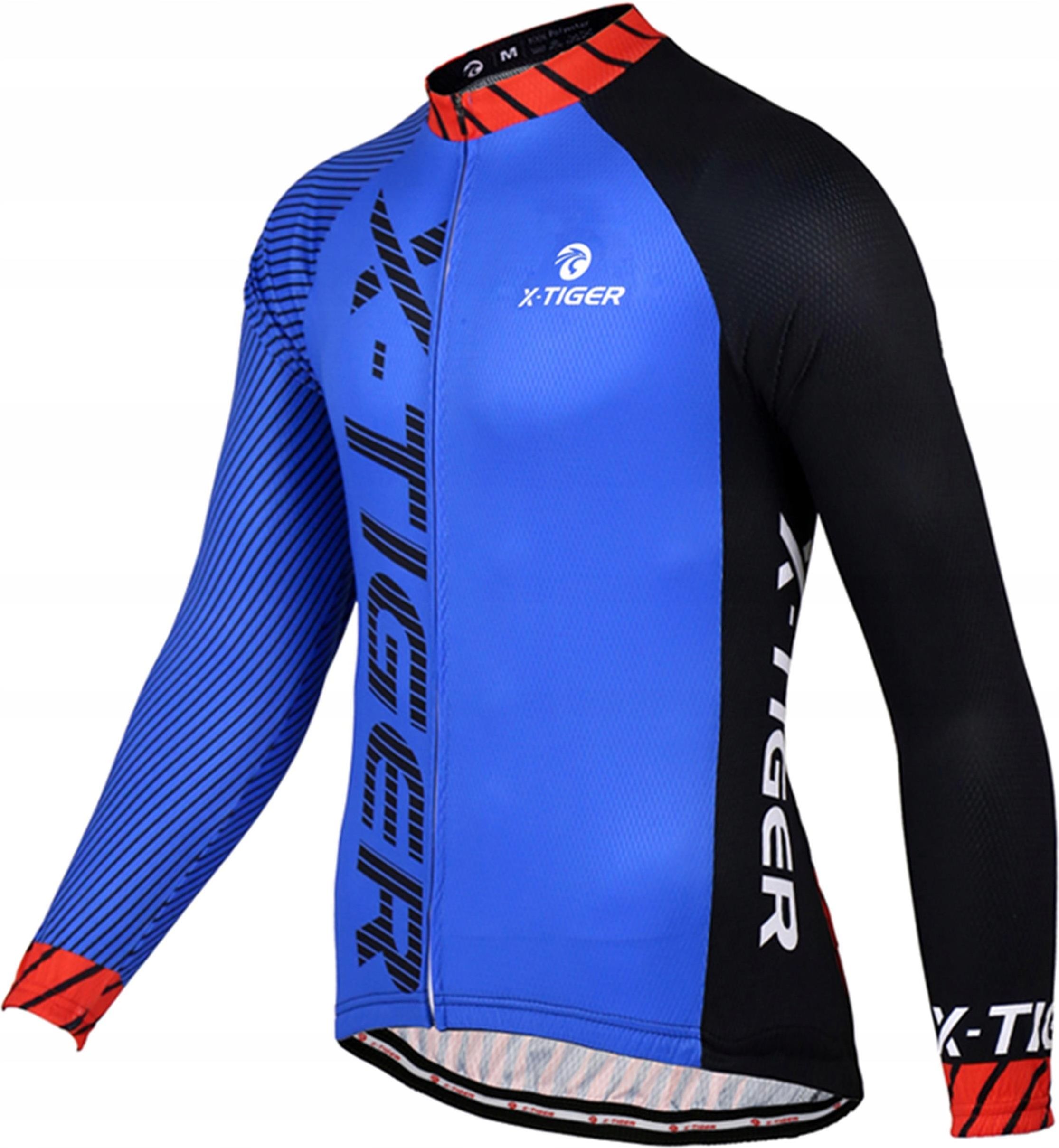 Bluzy Męskie Na Rower Ocieplane Zimowe Termoaktywne Długi Rękaw X-Tiger ...