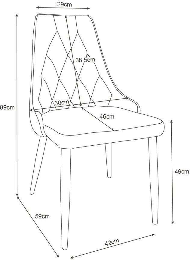 Elior Szare Tapicerowane Krzesło Sageri 3X - Opinie i atrakcyjne ceny ...