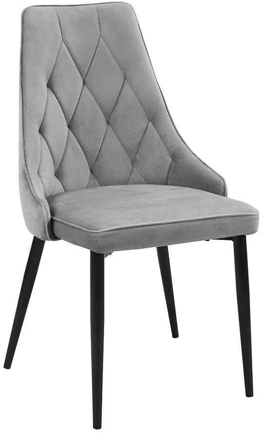Elior Szare Tapicerowane Krzesło Sageri 3X - Opinie i atrakcyjne ceny ...