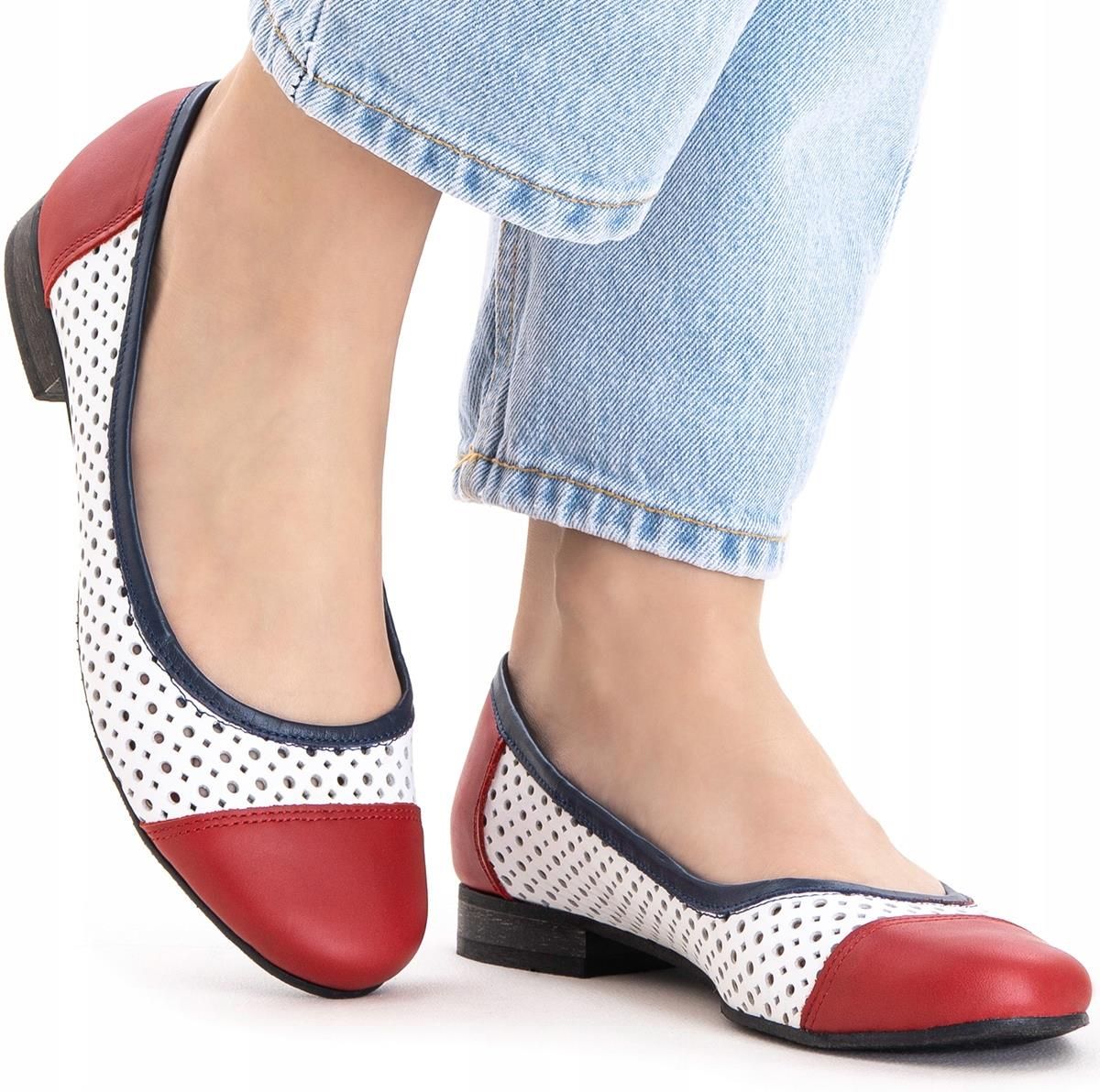 Baleriny skórzane półbuty miękkie lekkie Imunzi - Ceny i opinie - Ceneo.pl