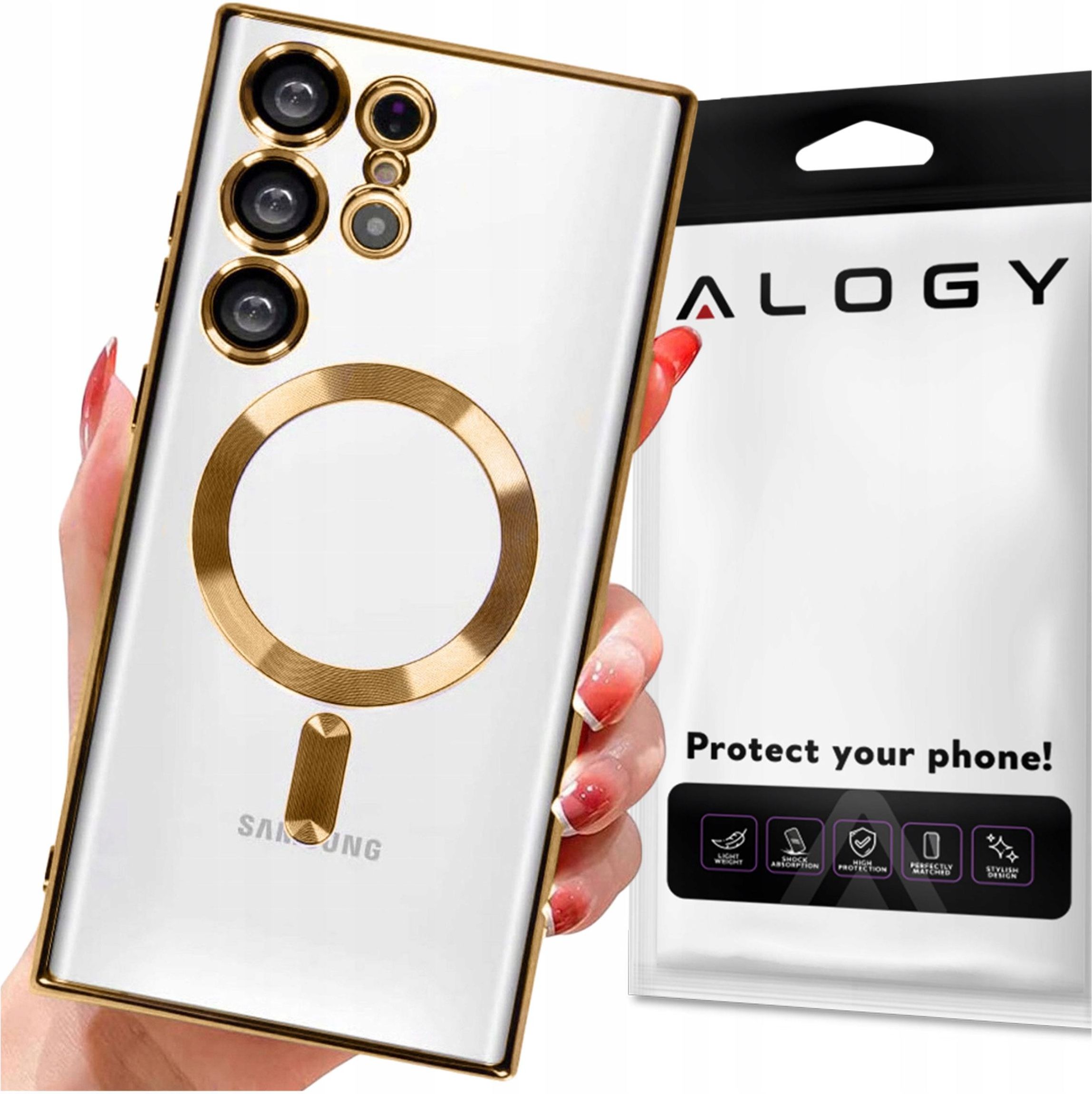 Alogy Etui Do Samsung Galaxy S24 Ultra 5g Mag Safe Glamour Case Ochrona