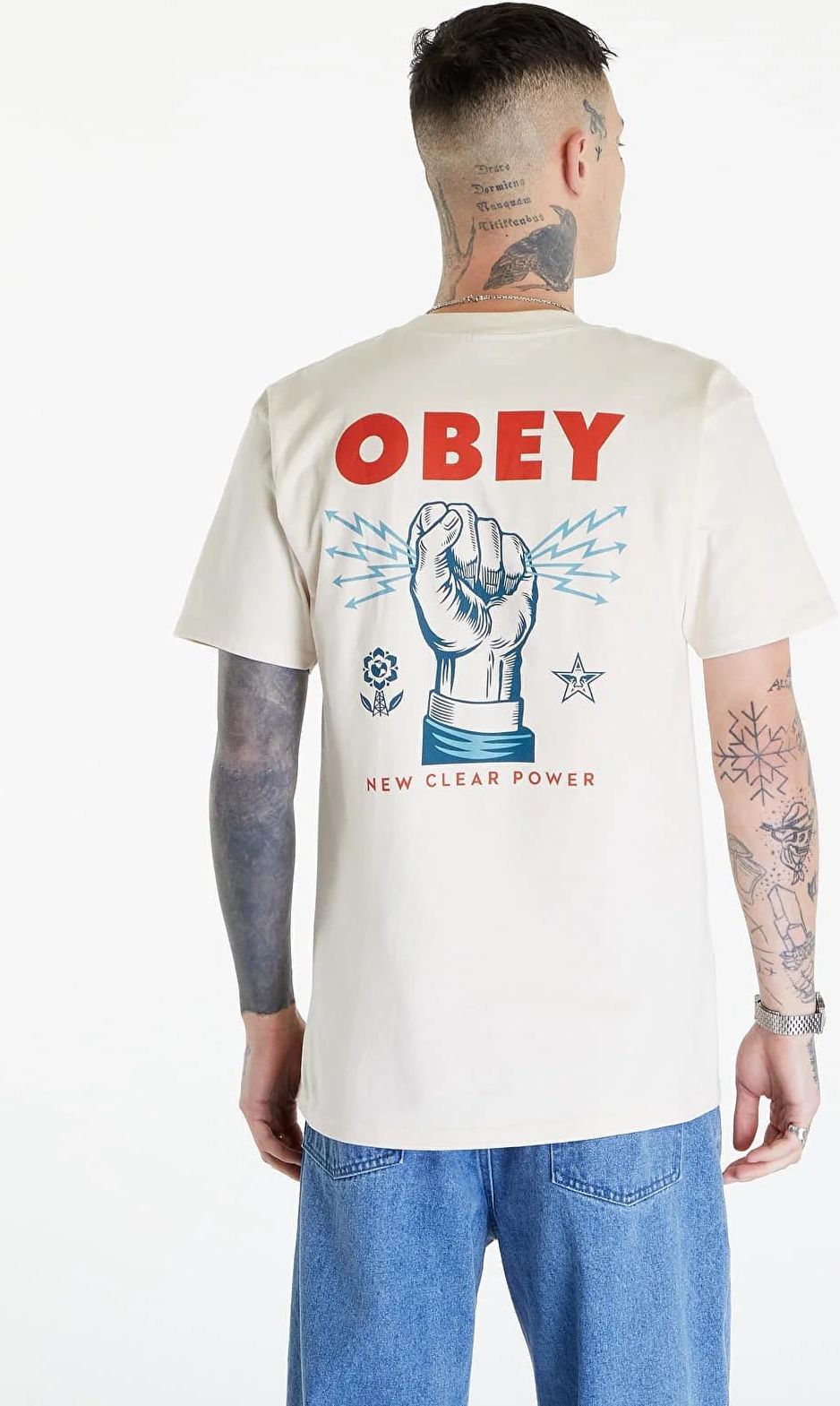 OBEY New Clear Power T-Shirt Cream - Ceny i opinie - Ceneo.pl